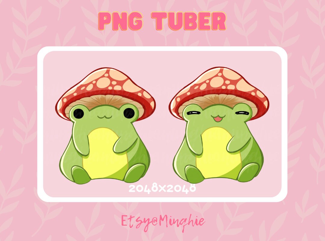 Kawaii Frog Pngtuber for Streamers | Youtube | Twitch | Discord | Cute Streaming Avatar - Etsy