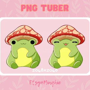 Kawaii Frog Pngtuber for Streamers | Youtube | Twitch | Discord | Cute ...