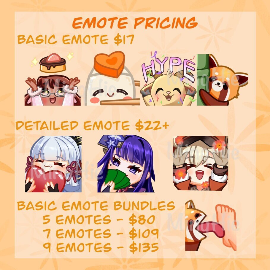 EIGHT Custom Handmade Emote for Twitch, Discord, Youtube Emote ...
