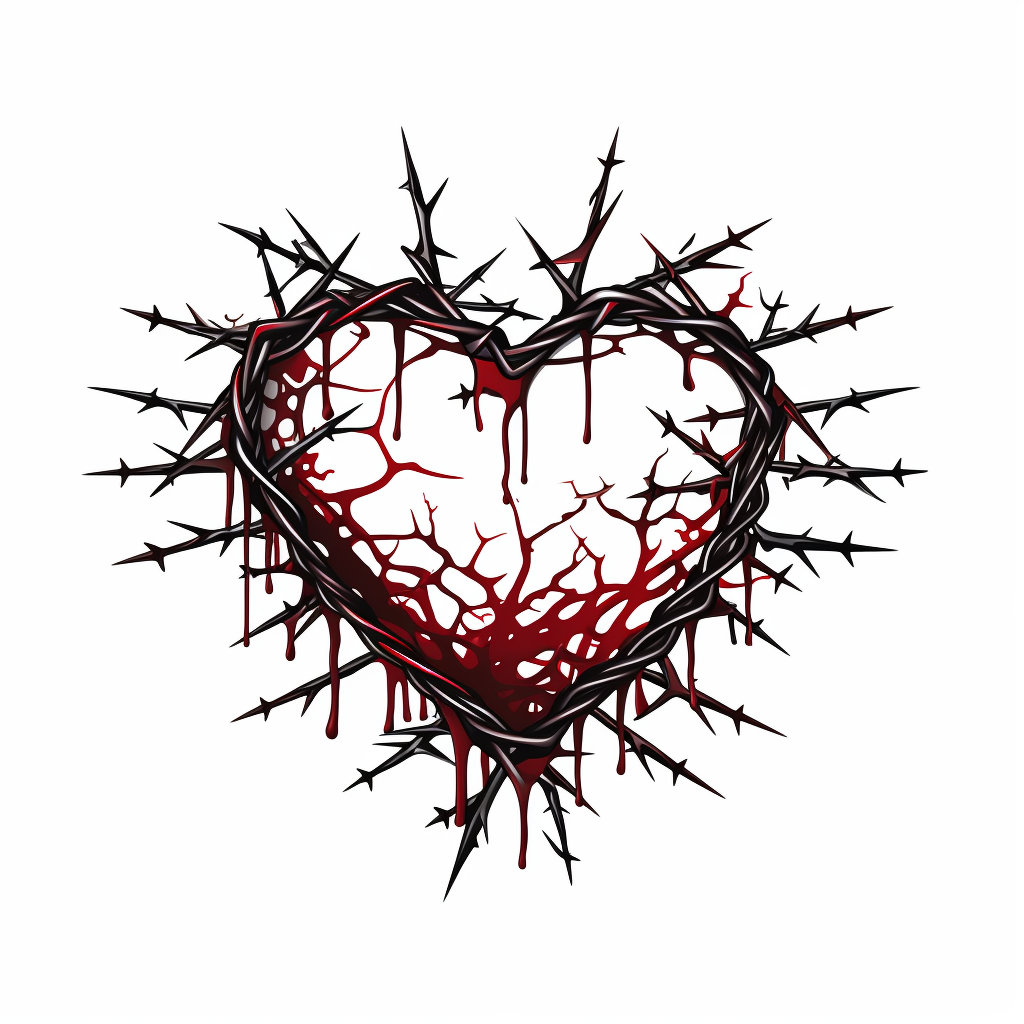 Karol G Heart Tattoo Karol G Tattoo Heart Karol G PNG Barbed Wire ...