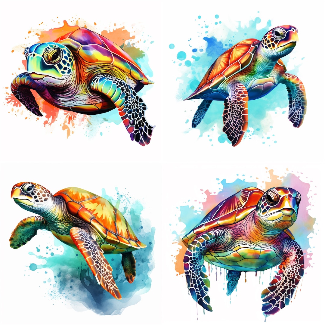 Sea Turtle Tattoo,small, Watercolor Turtle Tattoo, Simple Tribal Turtle ...
