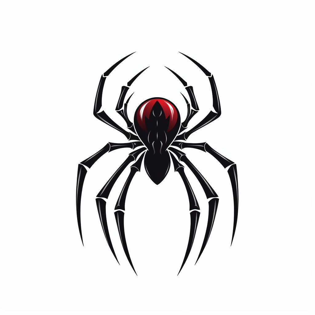 Black Widow Spider Tattoo Designs PNG | Tattoo Flash Digital Download ...