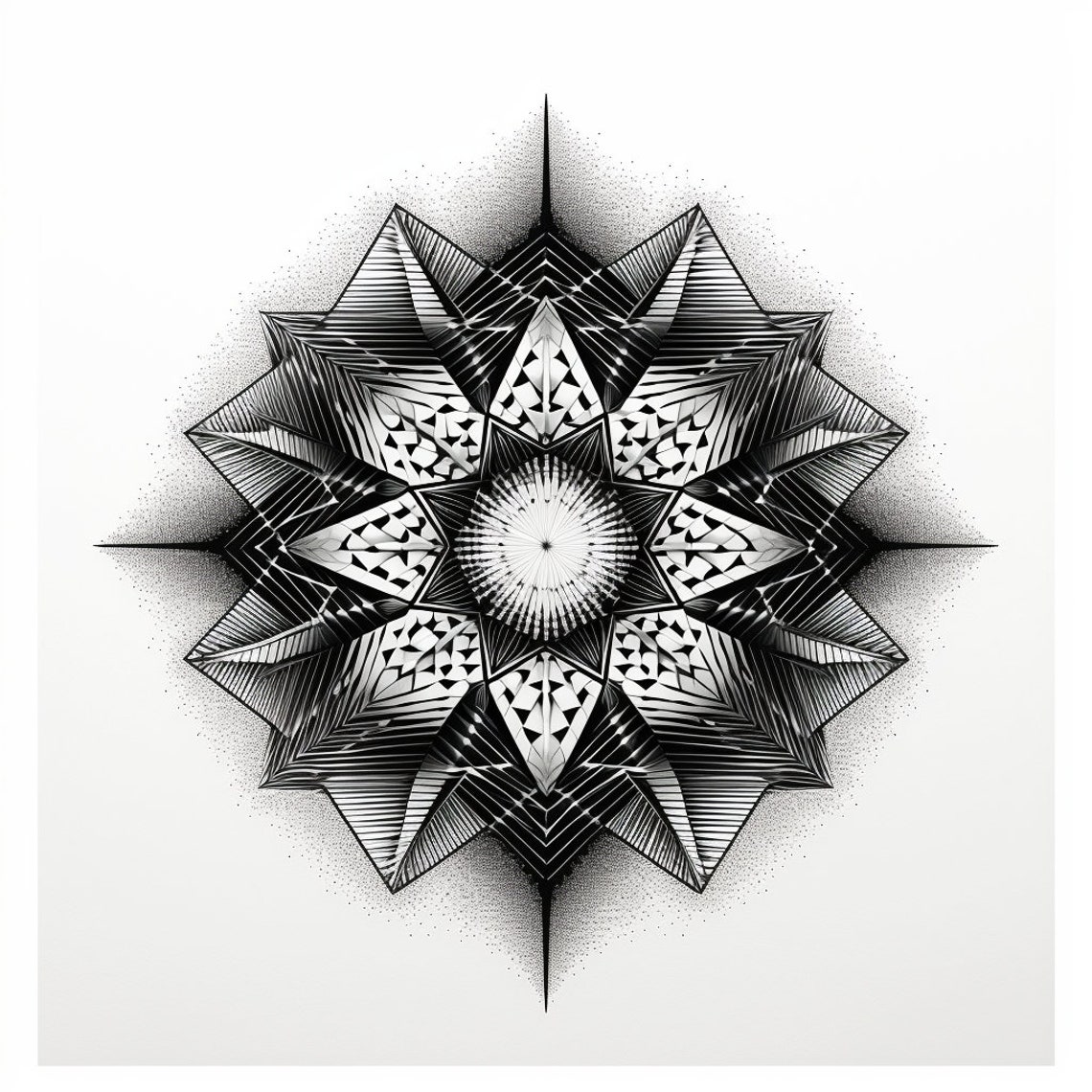 Geometric Stipple Tattoo | Geometric PNG | Forearm Geometric | Tattoo ...