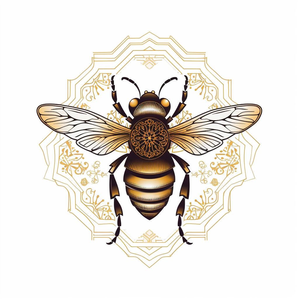 Geometric Bee Tattoos | Geometric Bee Tattoo Design | Geometric Beehive ...