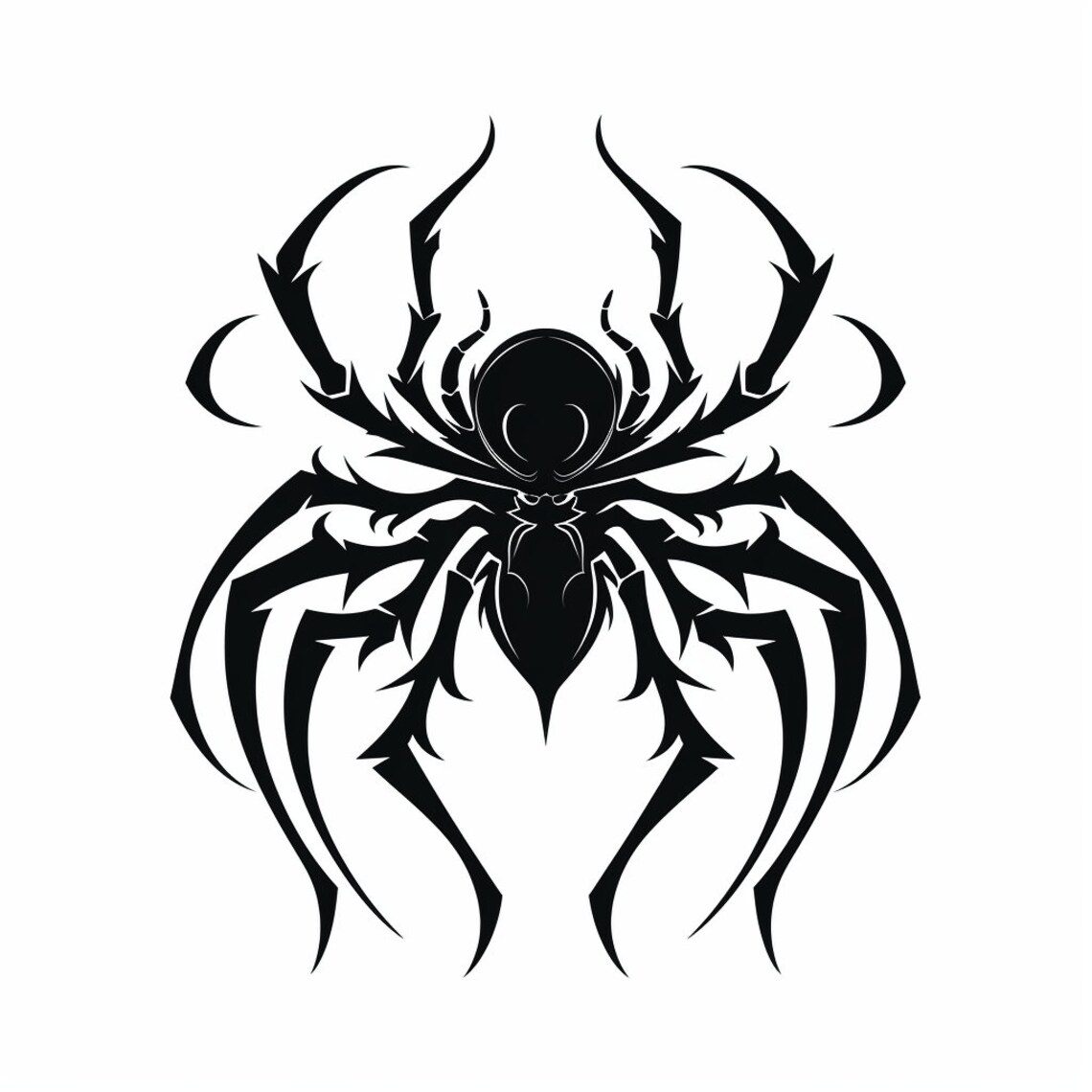 Black Spider Tattoo Designs PNG | Tattoo Flash Digital Download ...