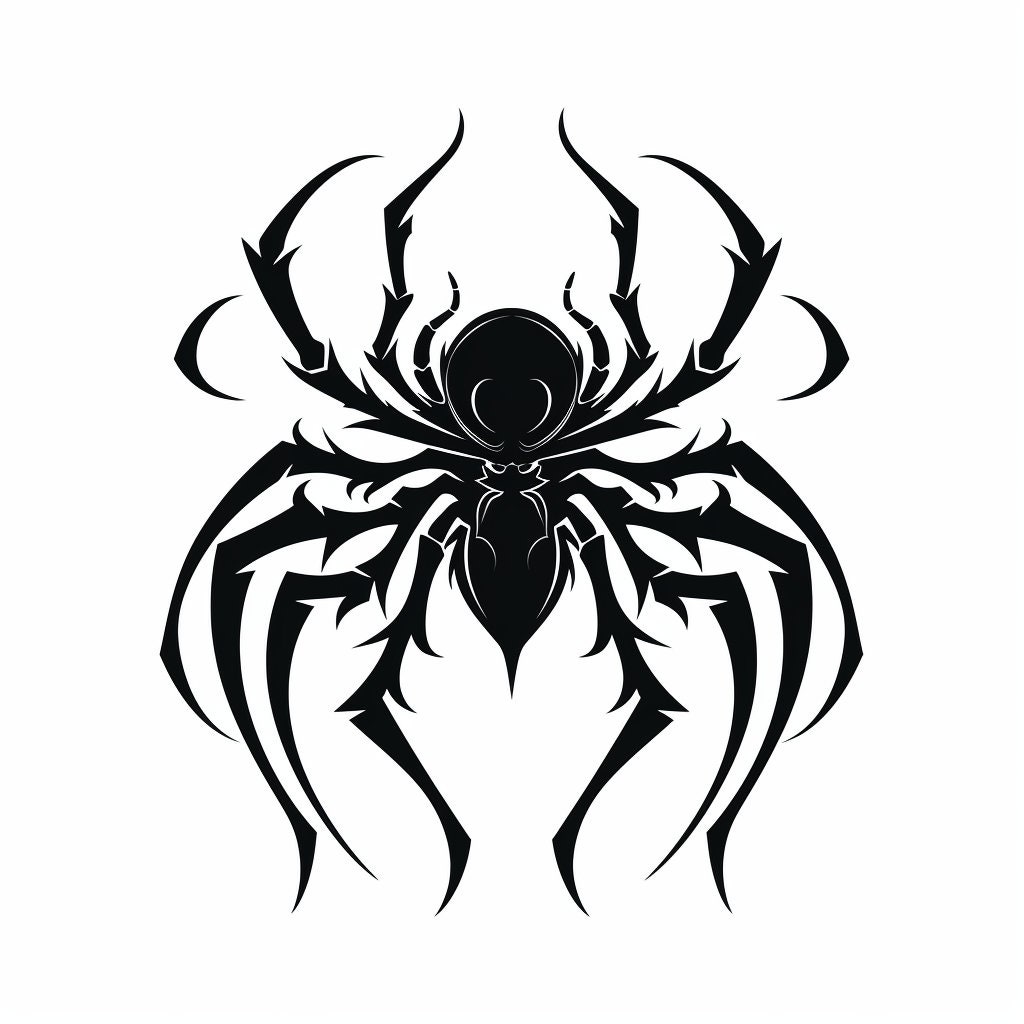 Black Spider Tattoo Designs PNG | Tattoo Flash Digital Download ...
