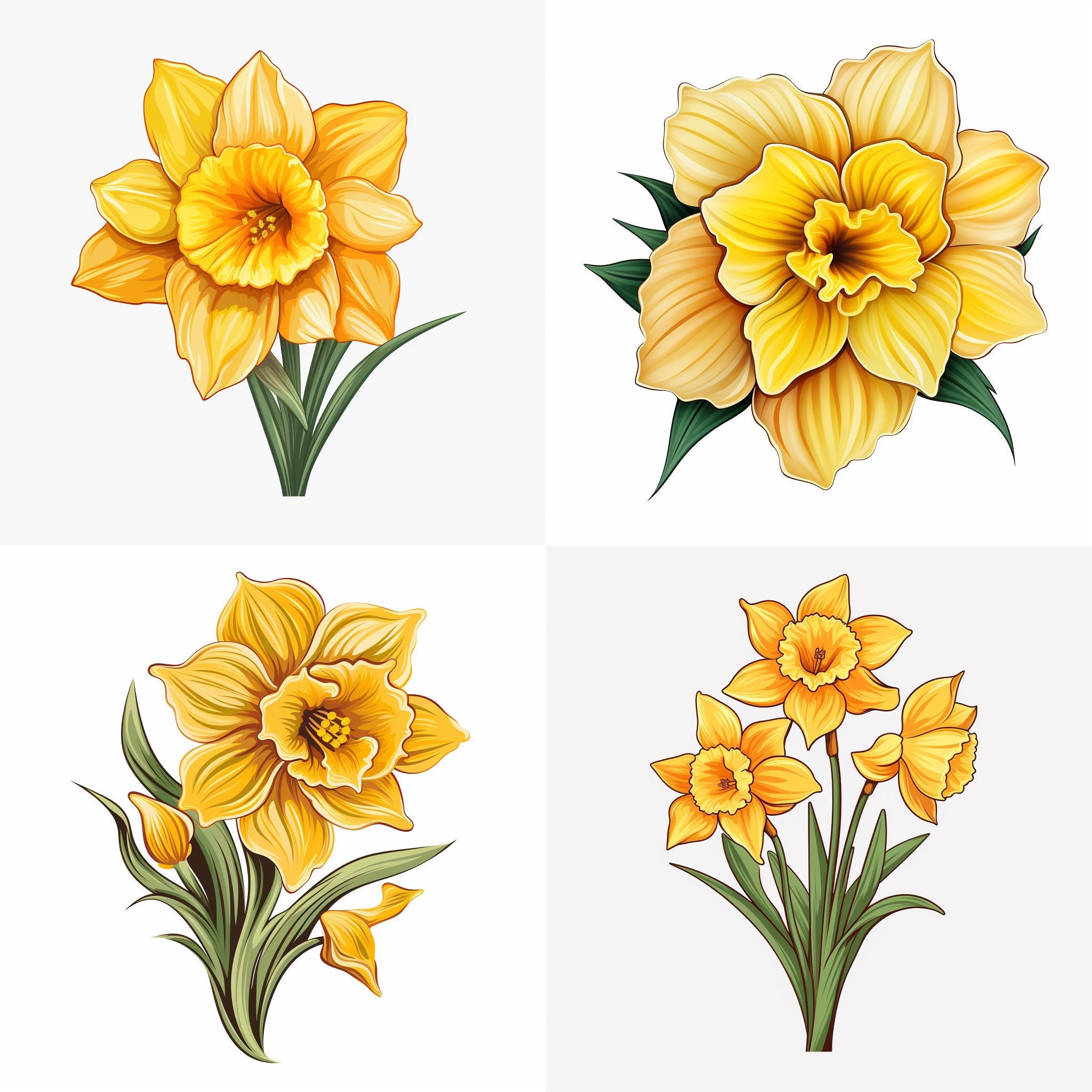 Daffodil Flower Tattoo Outline PNG Daffodil Flower Tattoo Flash ...