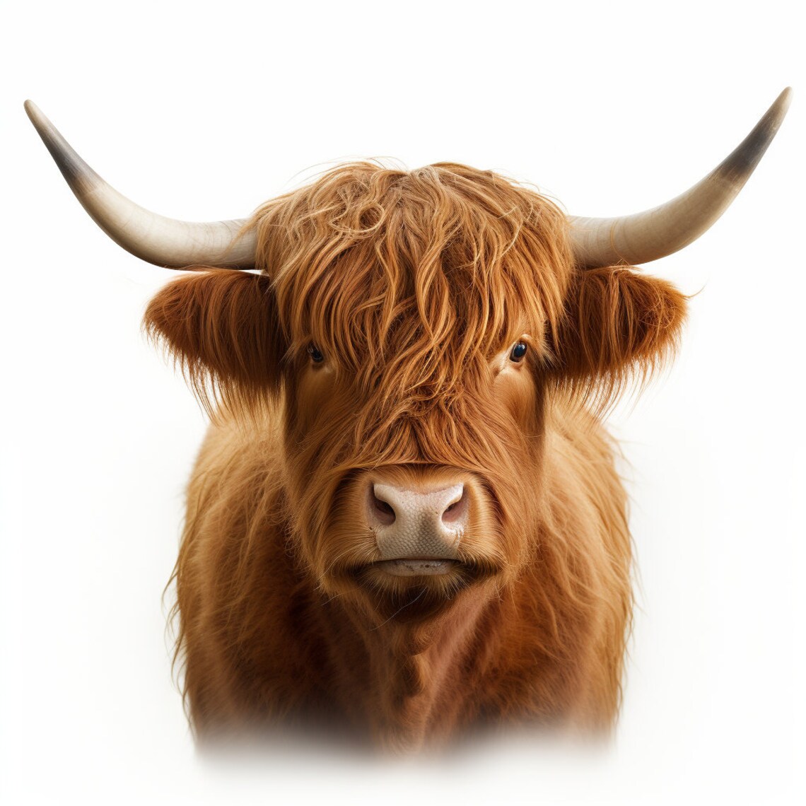 Highland Cow Tattoo Design, Highland Cow PNG, Cow Print PNG, Tattoo ...