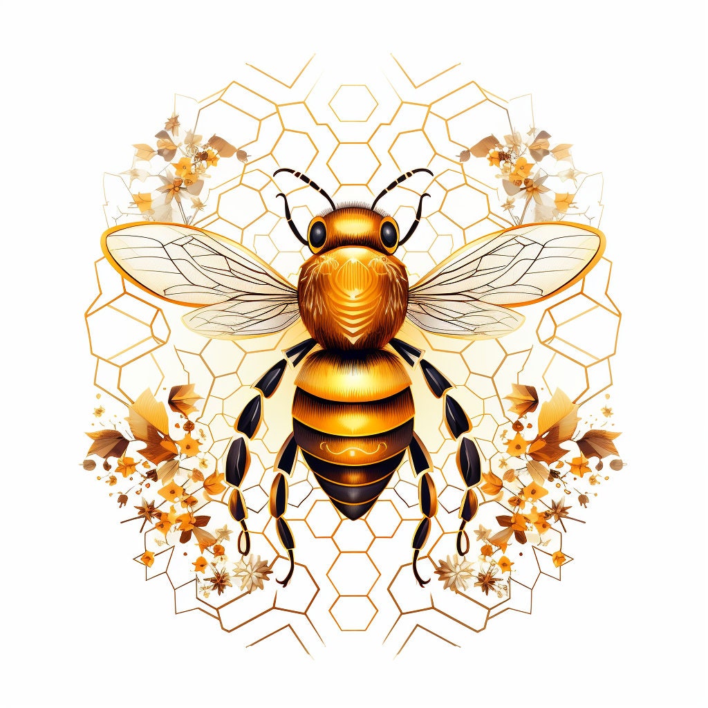 Geometric Bee Tattoos | Geometric Bee Tattoo Design | Geometric Beehive ...