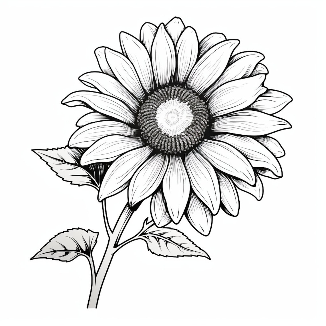 Black and White Sunflower Tattoo PNG | Sunflower Tattoo | Tattoo Flash ...