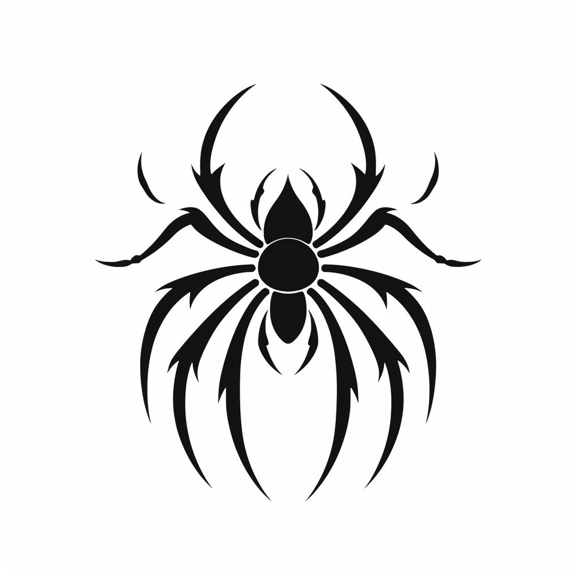 Black Spider Tattoo Designs PNG | Tattoo Flash Digital Download ...