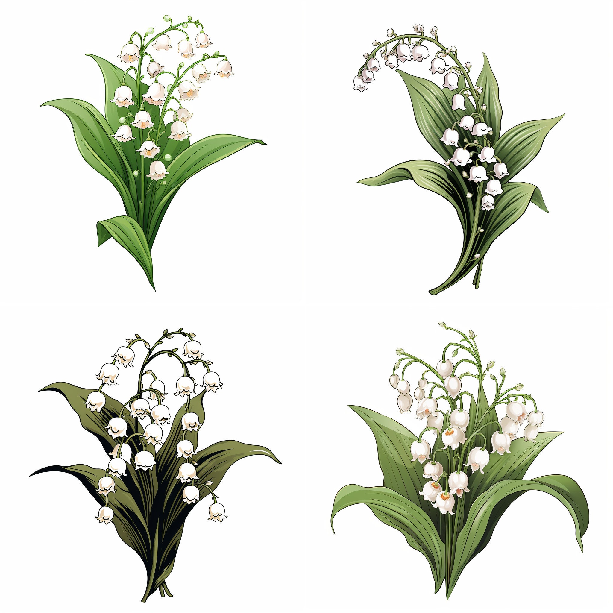 Lily of the Valley Tattoo Design, Lily of the Valley PNG, Digital ...