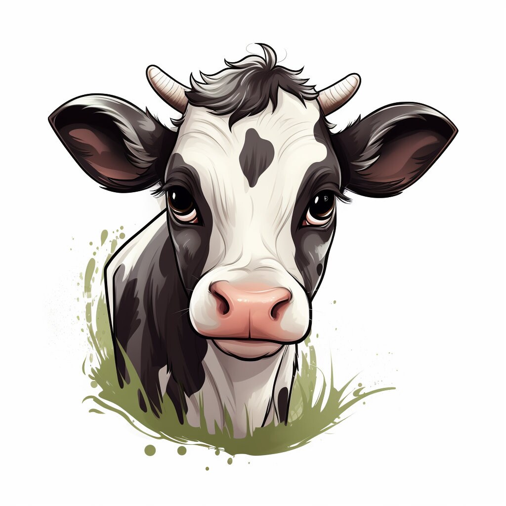 Cow Print Design, Cow PNG, Cow Print PNG, Tattoo Flash, Digital ...