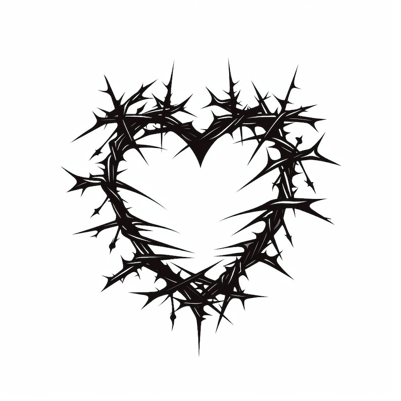 Karol G Heart Tattoo Karol G Tattoo Heart Karol G PNG Barbed Wire ...