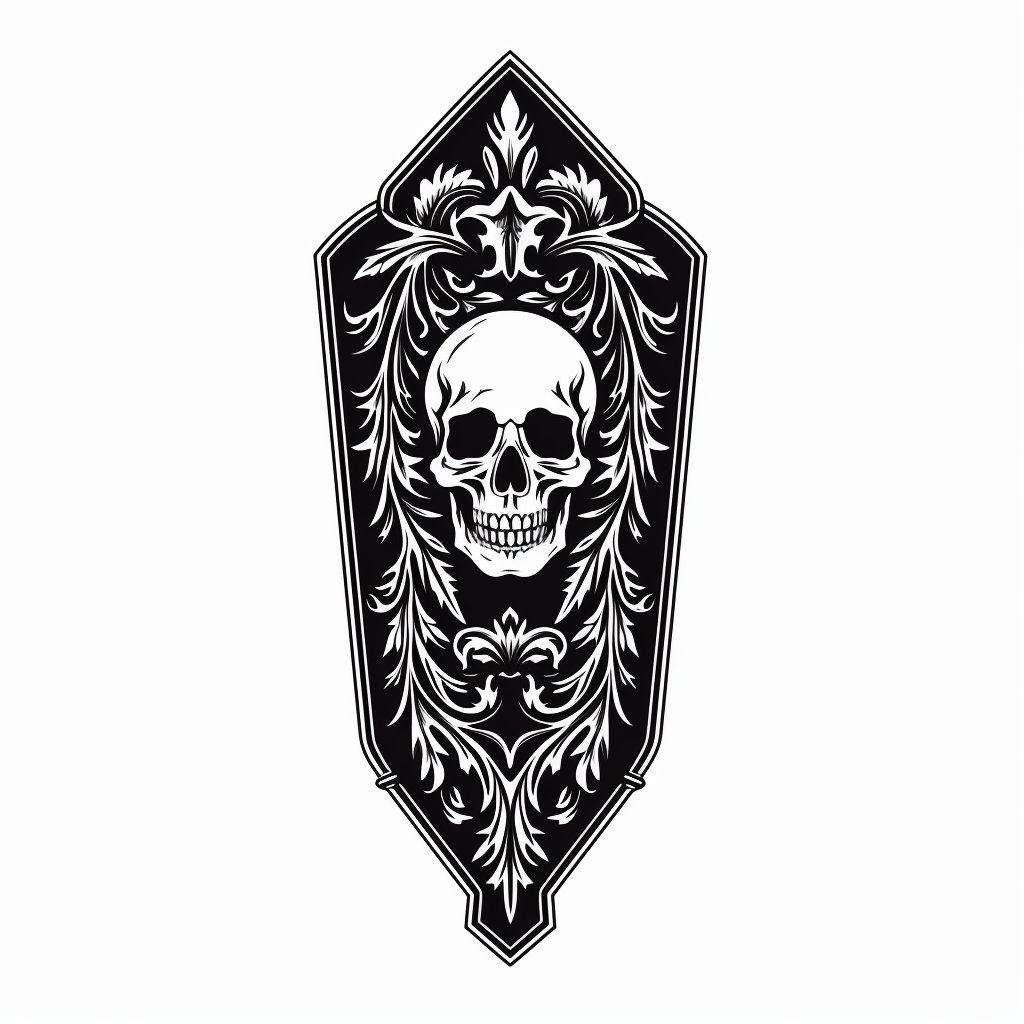 Black Coffin Tattoo PNG, Coffin Tattoo Ideas, Coffin Tattoo Design ...
