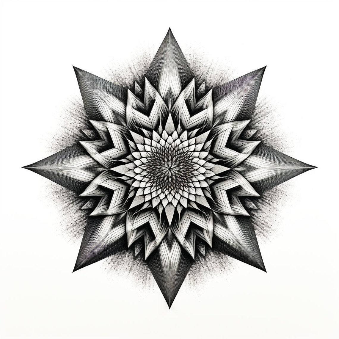 Geometric Stipple Tattoo | Geometric PNG | Forearm Geometric | Tattoo ...