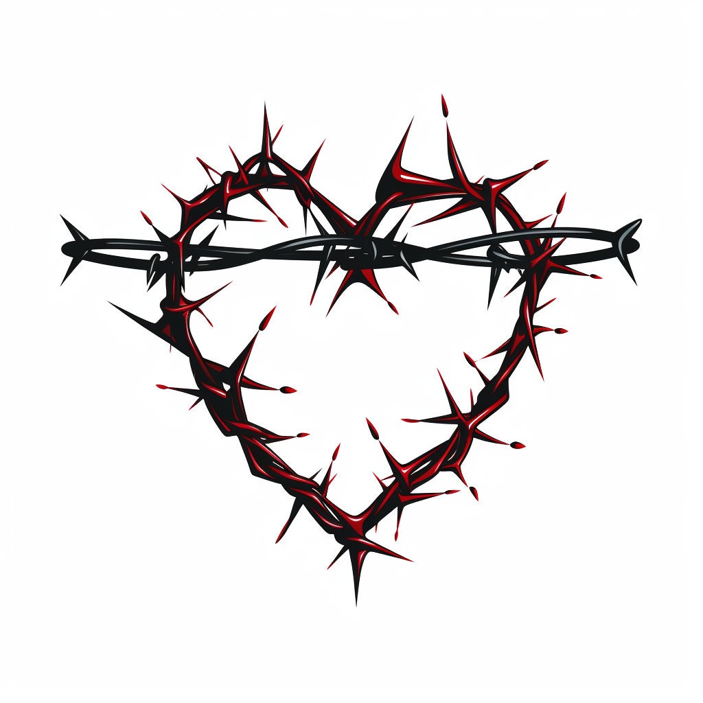 Karol G Heart Tattoo Karol G Tattoo Heart Karol G PNG Barbed Wire ...