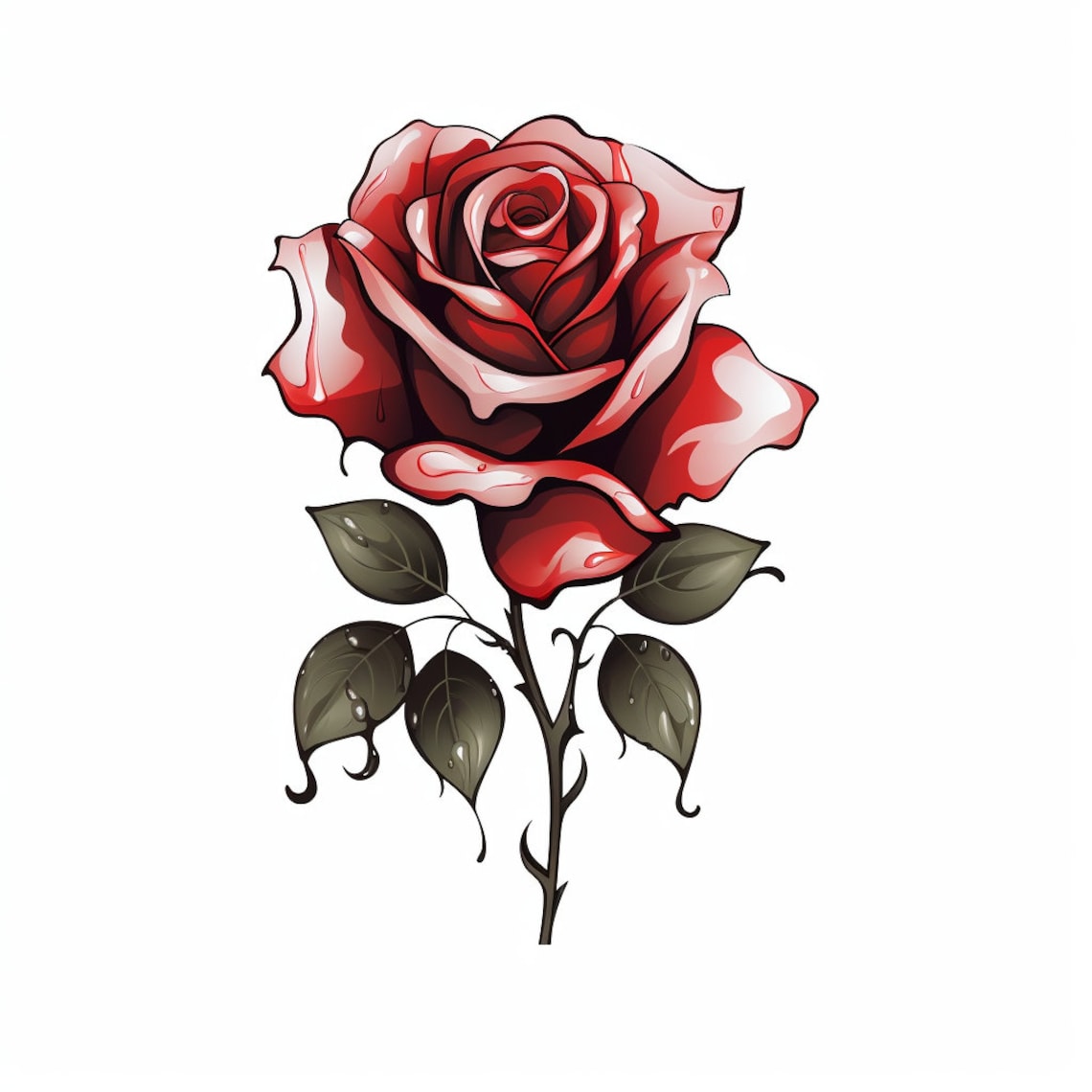 Rose Tattoo Designs, Simple Small Rose Tattoos Designs, Traditional ...