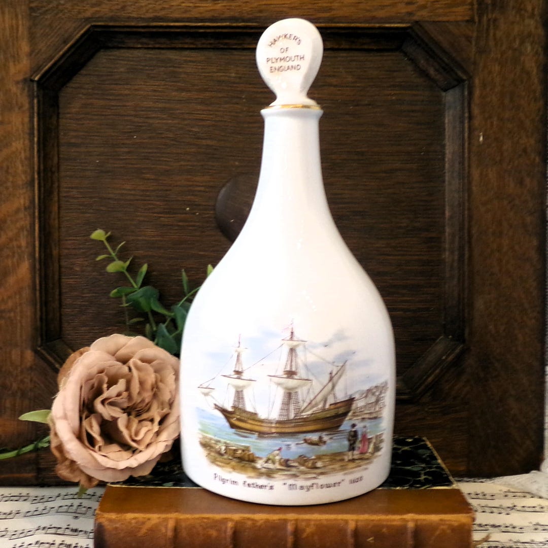Enoch Wedgewood Vintage Porcelain Decanter Made for James Hawker ...