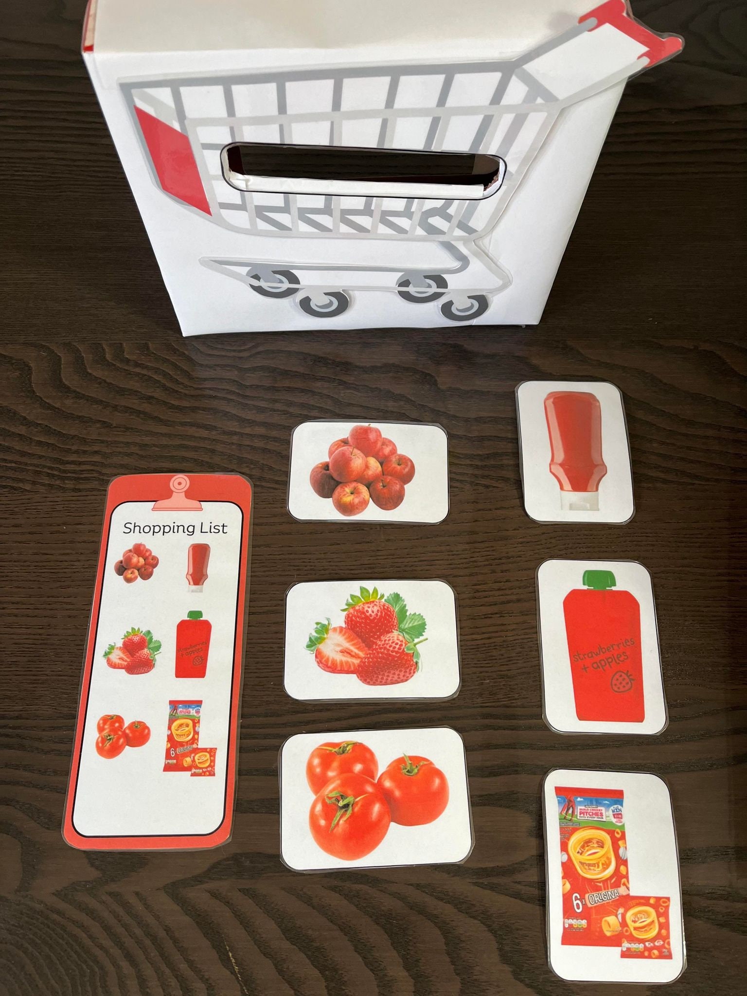 Play and Learn Real Food Shopping: EYFS Vocabulary and Color Matching ...