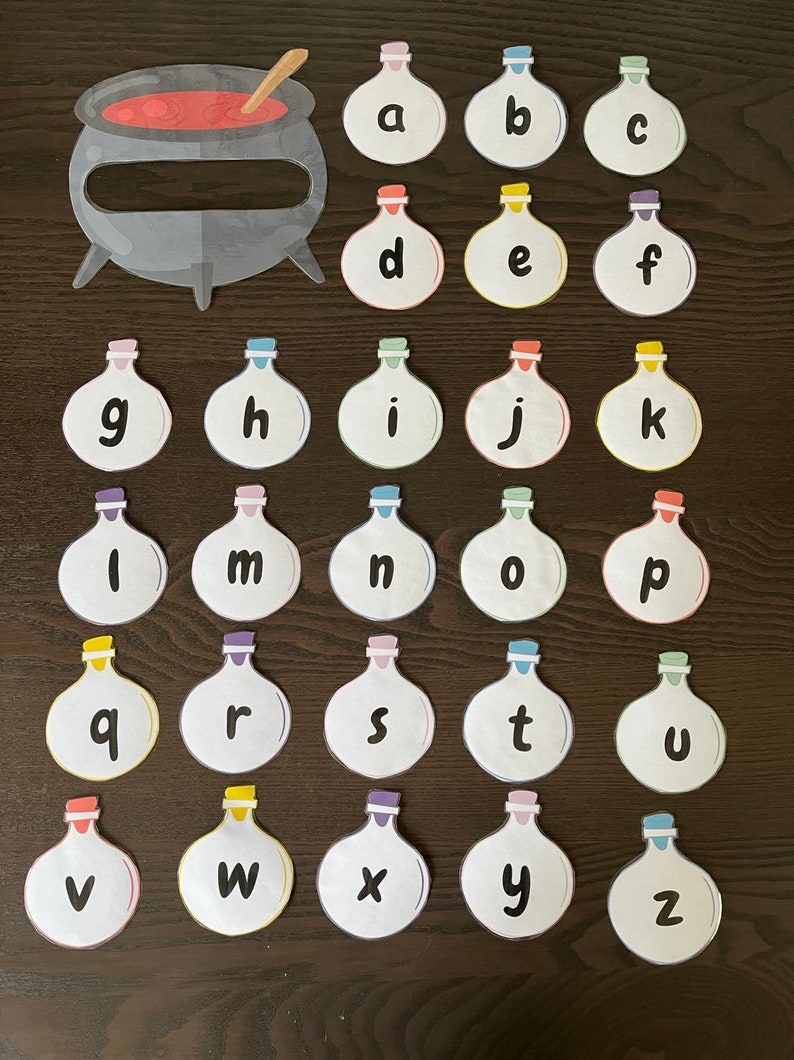 Halloween Phonics Cauldron Sorting Activity, Set 1, Set 2, Set 3 for ...