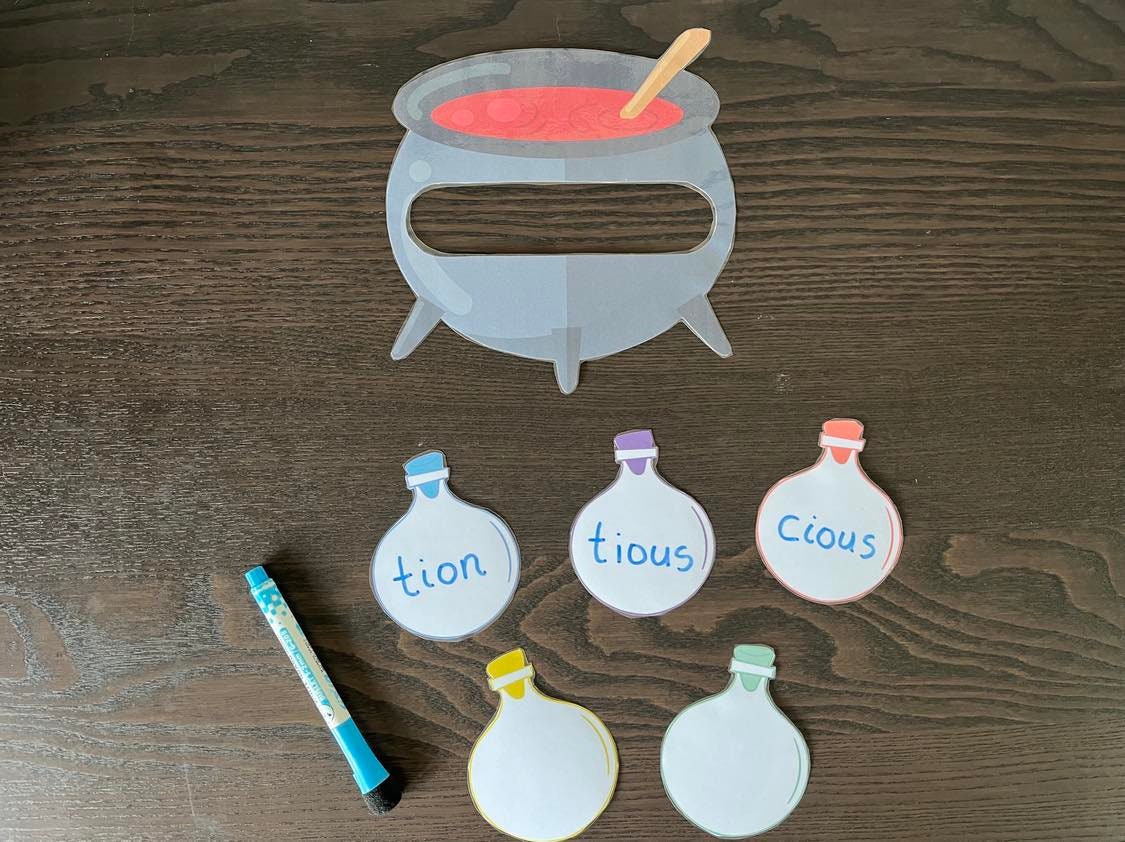 Halloween Phonics Cauldron Sorting Activity, Set 1, Set 2, Set 3 for ...