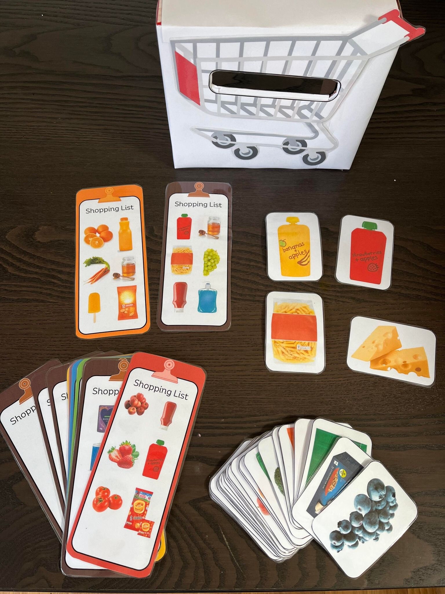 Play and Learn Real Food Shopping: EYFS Vocabulary and Color Matching ...