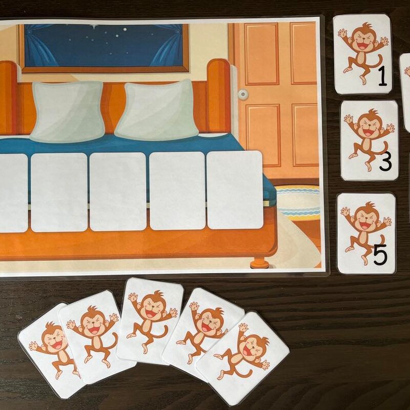 5 Little Monkeys - Etsy