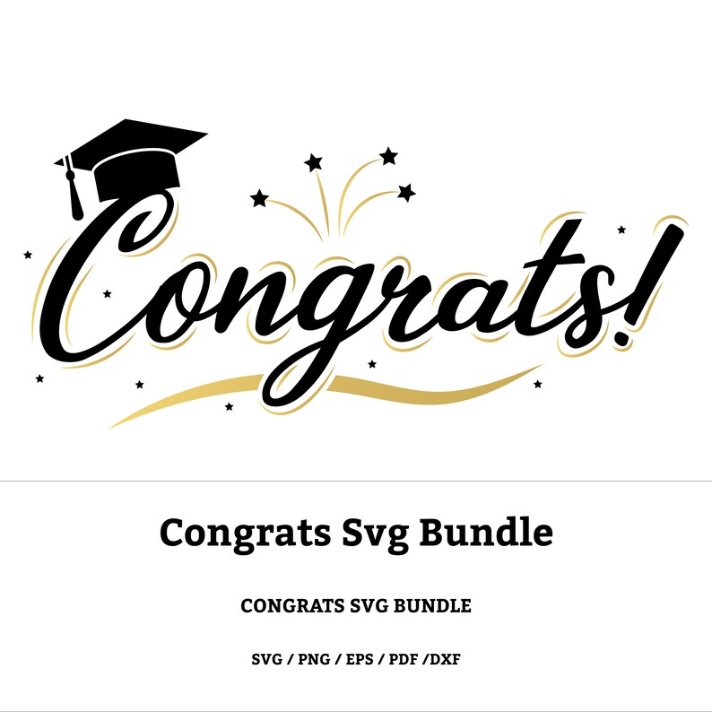 Congrats Bundle SVG, Congrats SVG, Congratulations SVG, Congrats Svg ...