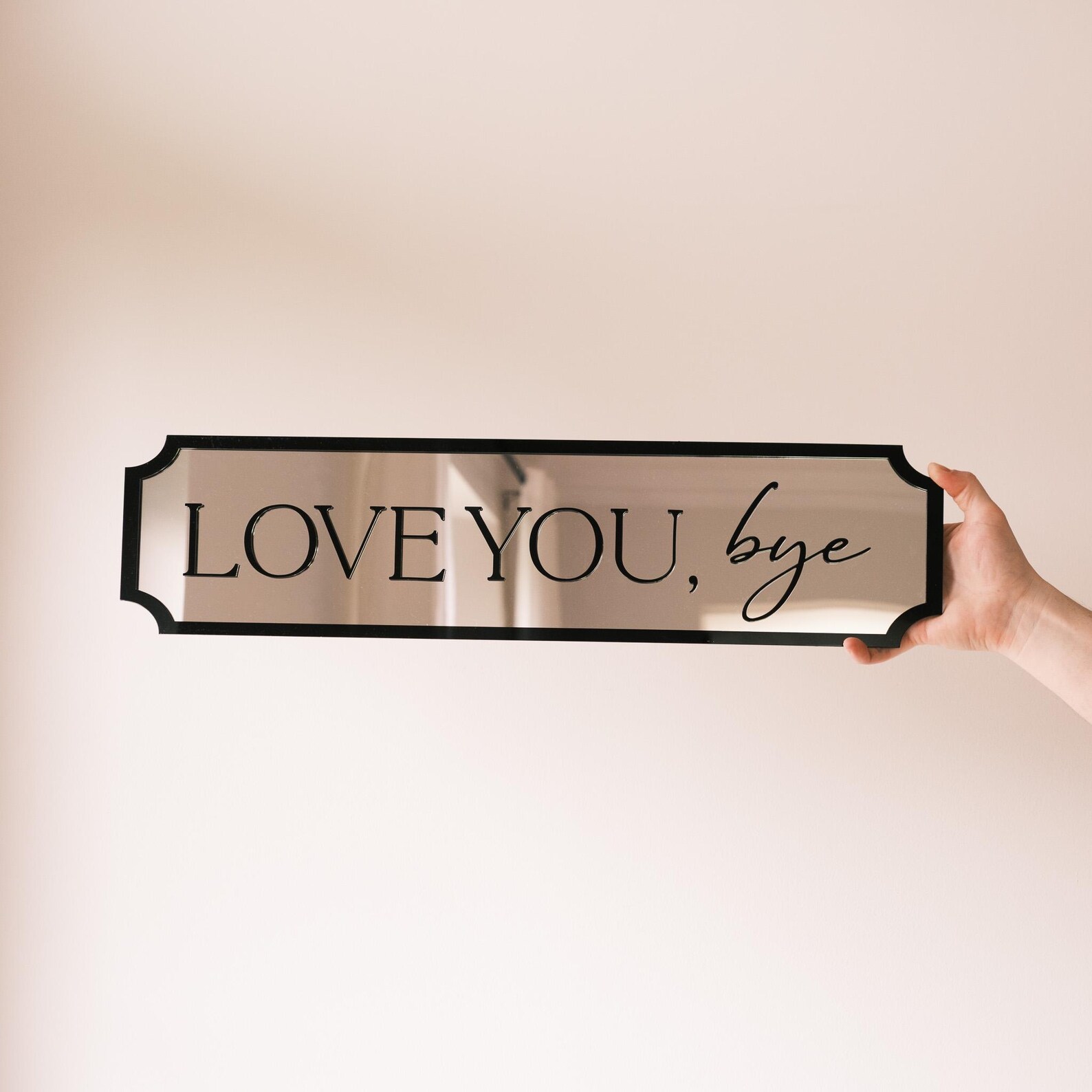 Love You Bye Wall Art, Door Topper, Shelf Sign Wall Decor, Home Shelf ...