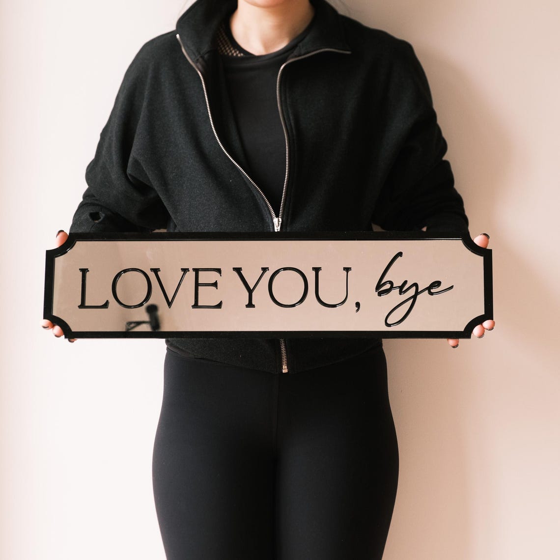 Love You Bye Wall Art, Door Topper, Shelf Sign Wall Decor, Home Shelf ...