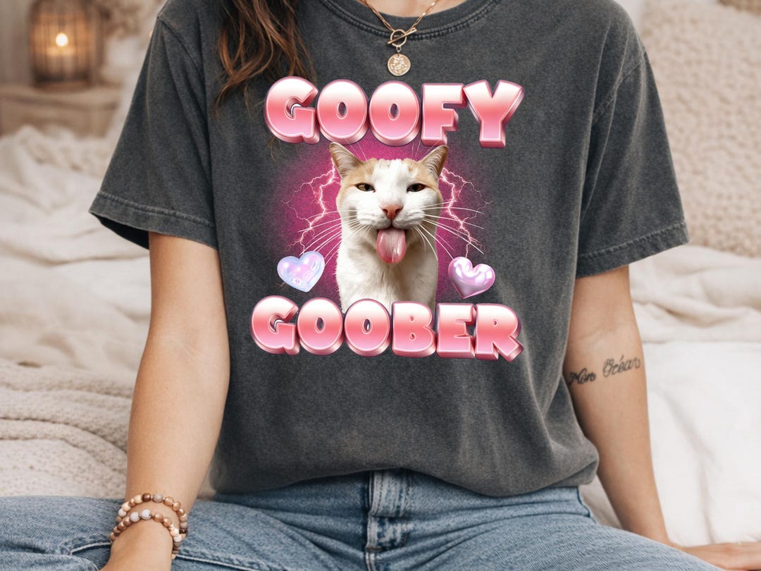 Goofy Goober Comfort Colors Funny Meme Shirt, Crazy Cute Silly Cringe ...