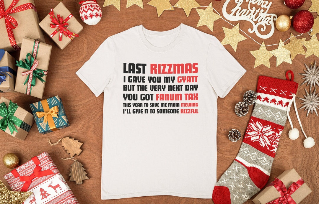 Last Rizzmas Meme Shirt , W Rizz University, Weirdcore Cursed Shirts ...