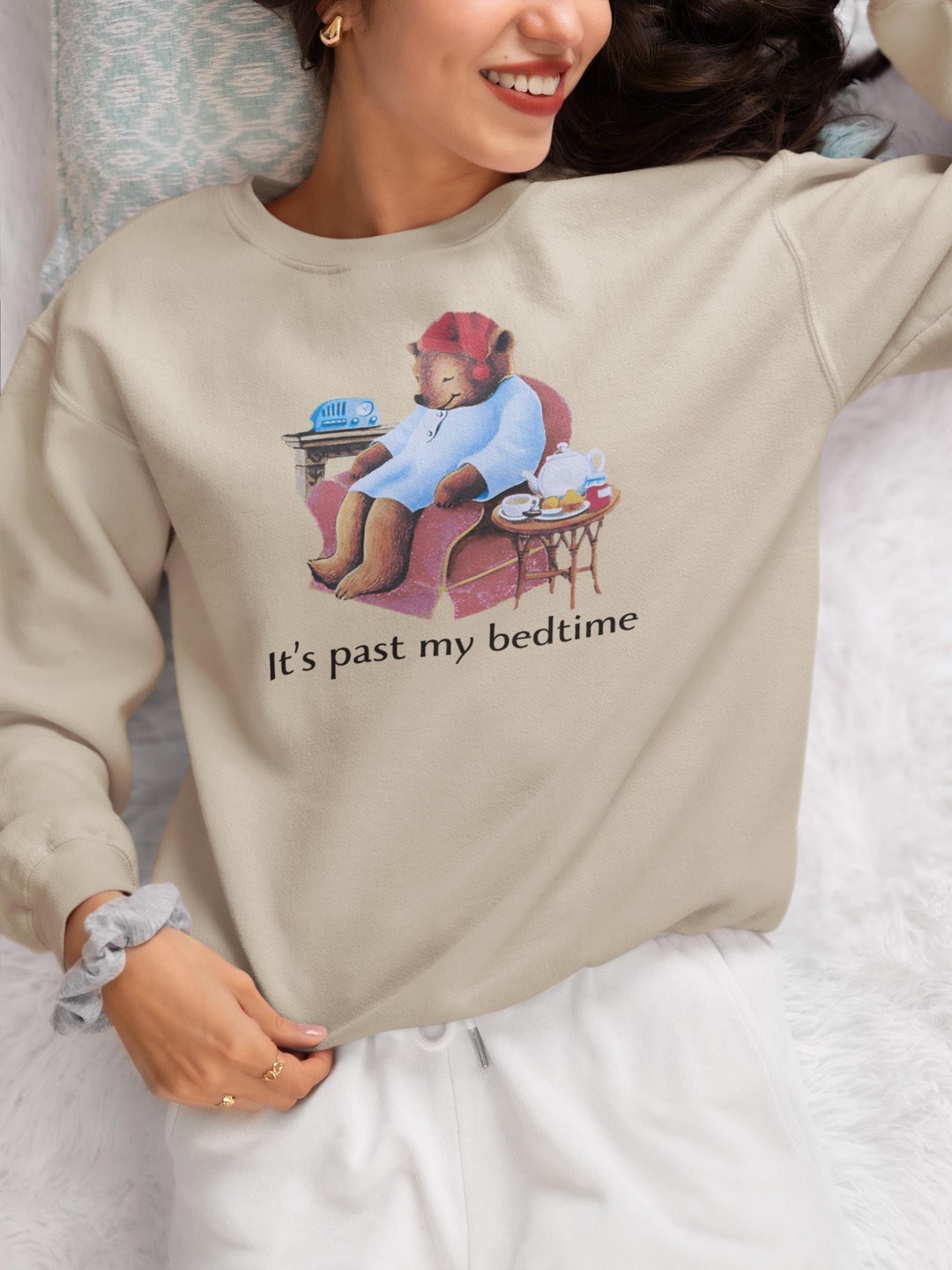 Its Past My Bedtime Sleepy Bear Sweater, Bedtime Teddy Bear Nap Tea ...