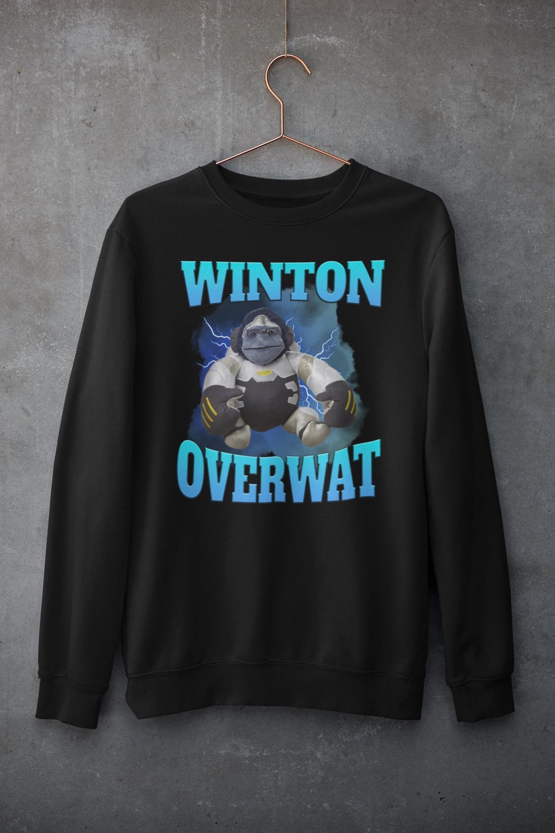 Winton Overwat Meme Funny Gaming Sweatshirt, Gamer FPS Funny Game ...