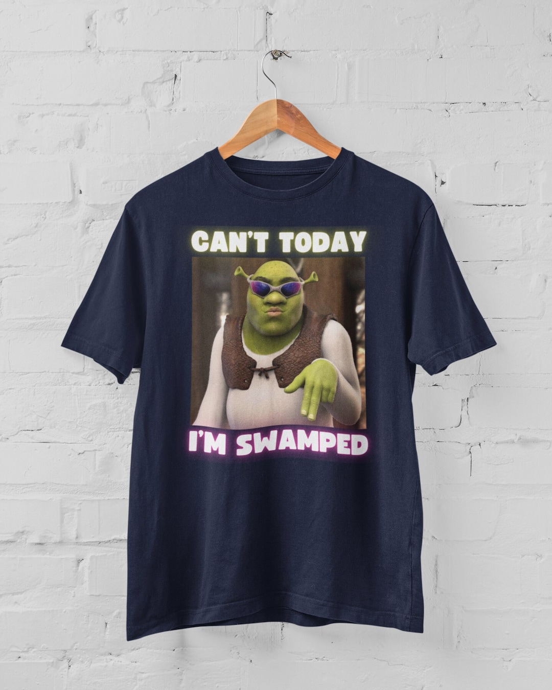 Can't Today I'm Swamped Meme Funny Shirt, Cant Today Im Swamped Funny ...