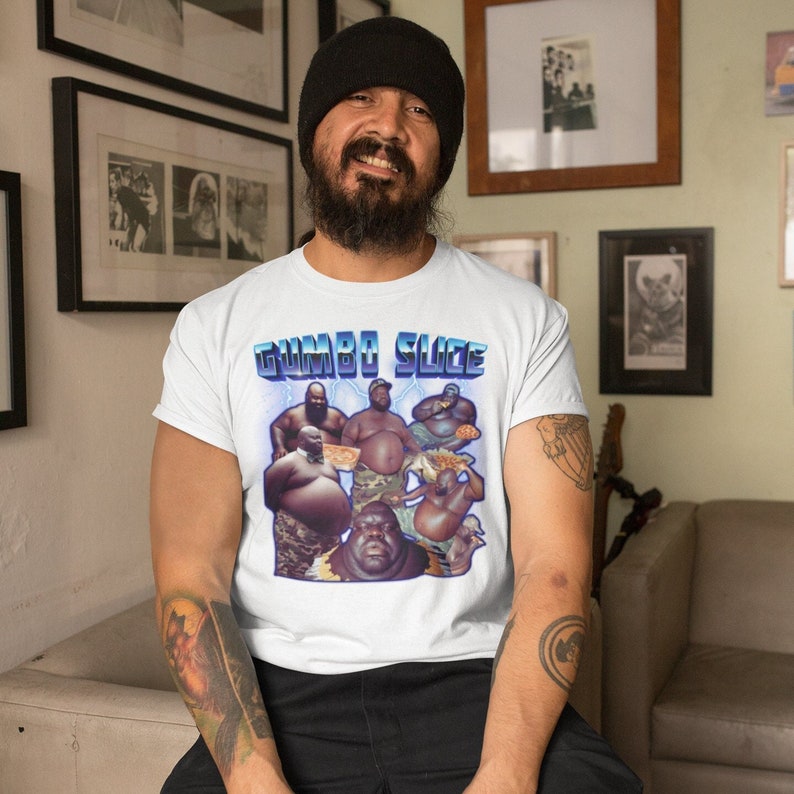 Guy Kicking Alligator Meme Funny Viral Shirt, Gumbo Slice Tshirt ...