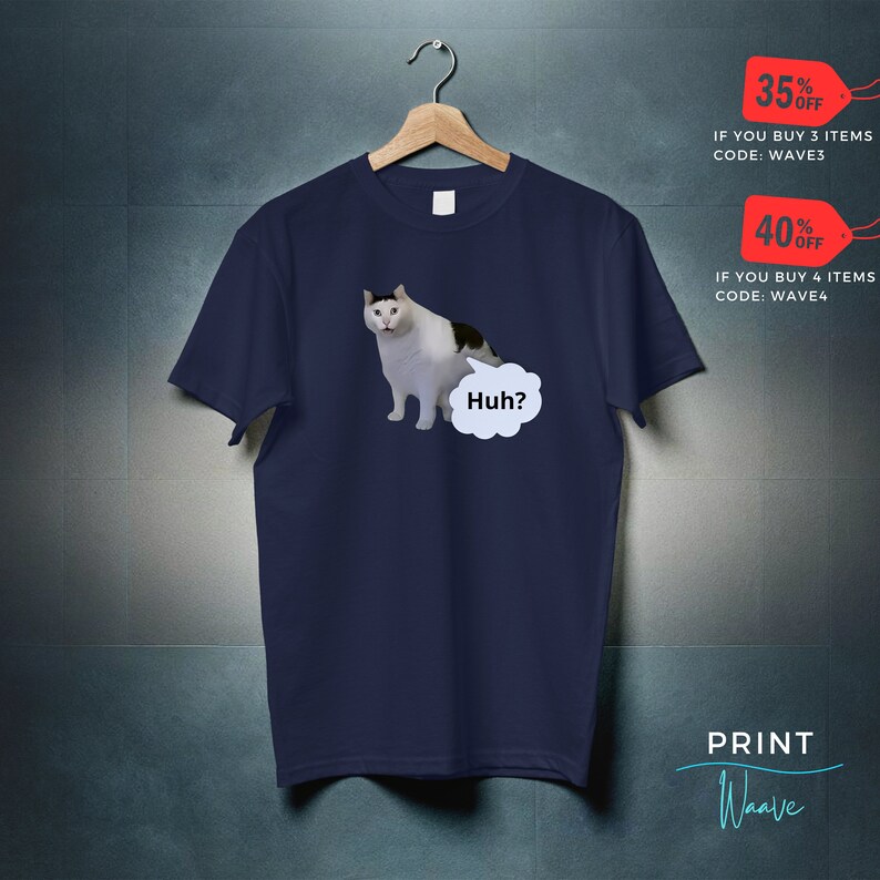 Huh Cat Funny Meme Shirt, Absurd Shirt, Weirdcore Shirt, Shitpost Shirt ...