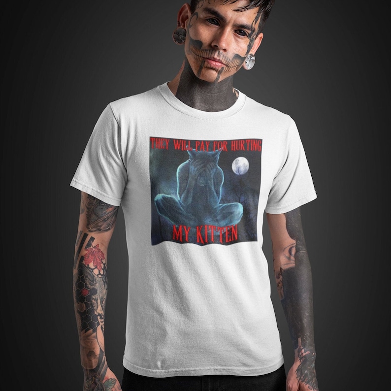 Wolf Ripping Shirt Meme Funny Shirt, Oddly Specific, Offensive Gifts ...