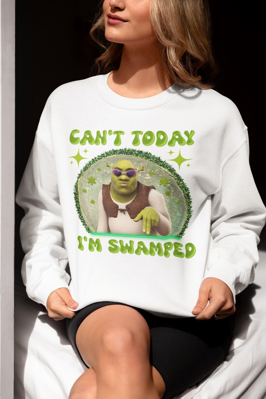 Can't Today I'm Swamped Funny Meme Sweatshirt, Cant Today Im Swamped ...