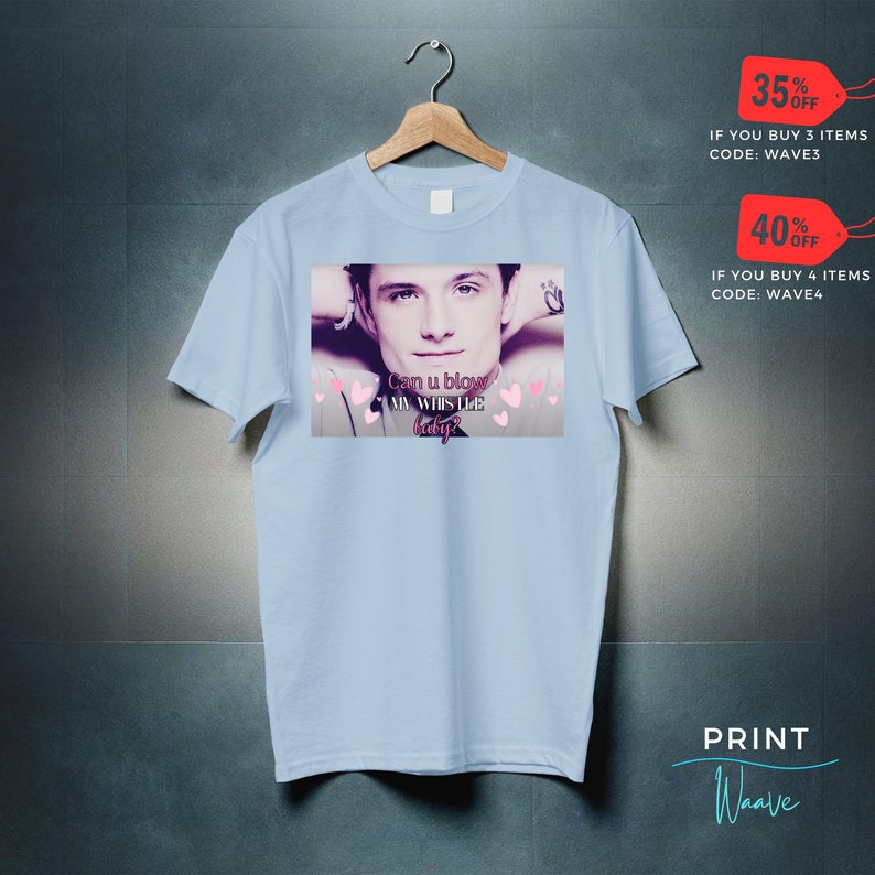 Josh Hutcherson Shirt, Whistle Baby Meme, Cringey Shirts, Y2k Tees ...