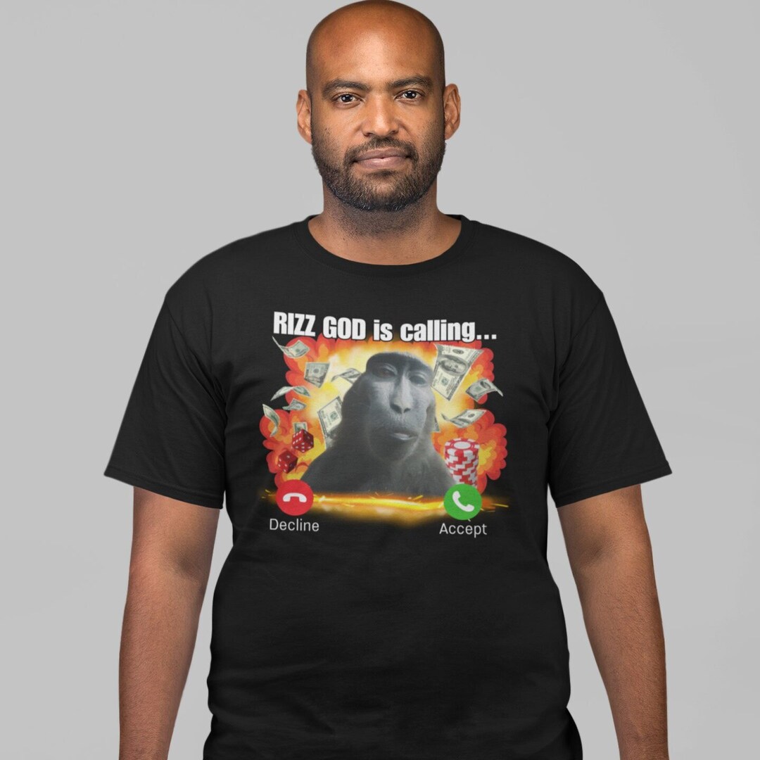 Monkey Rizz God Tiktok Funny Meme Viral Shirt Oddly Specific - Etsy