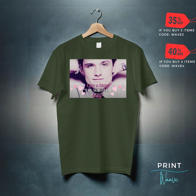 Josh Hutcherson Shirt, Whistle Baby Meme, Cringey Shirts, Y2k Tees ...