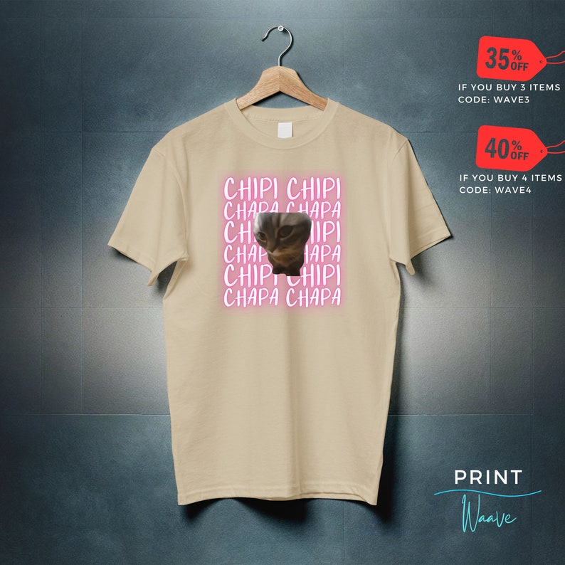 Chipi Chipi Chapa Chapa Dubi Dubi Cat Meme Shirt, Chippi Chappa, Chippy ...