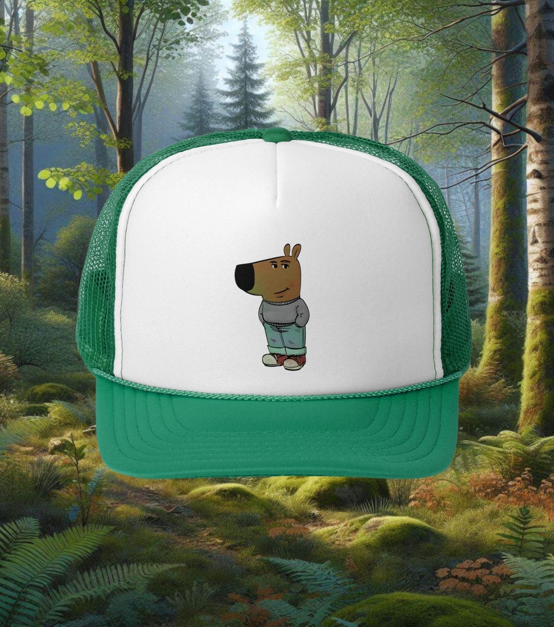 Just A Chill Guy Funny Meme Cap, My New Character Chill Dog Guy Funny ...