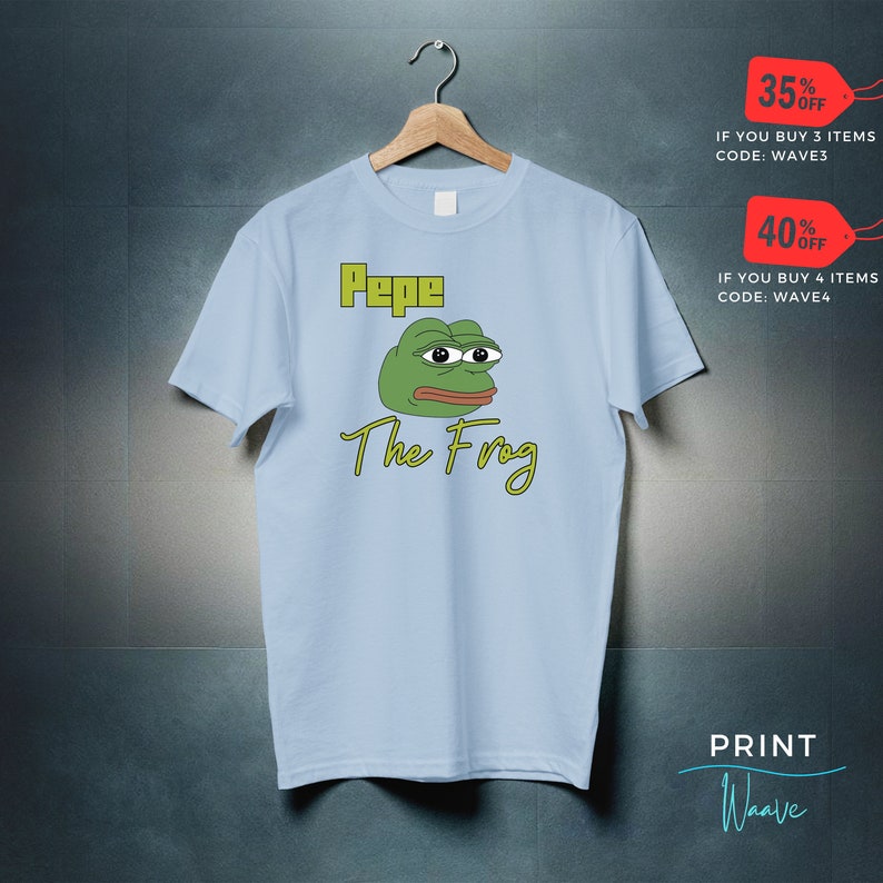 Pepe the Frog T-shirt, Stupid Dank Meme Internet Shirt, 4chan Memes ...