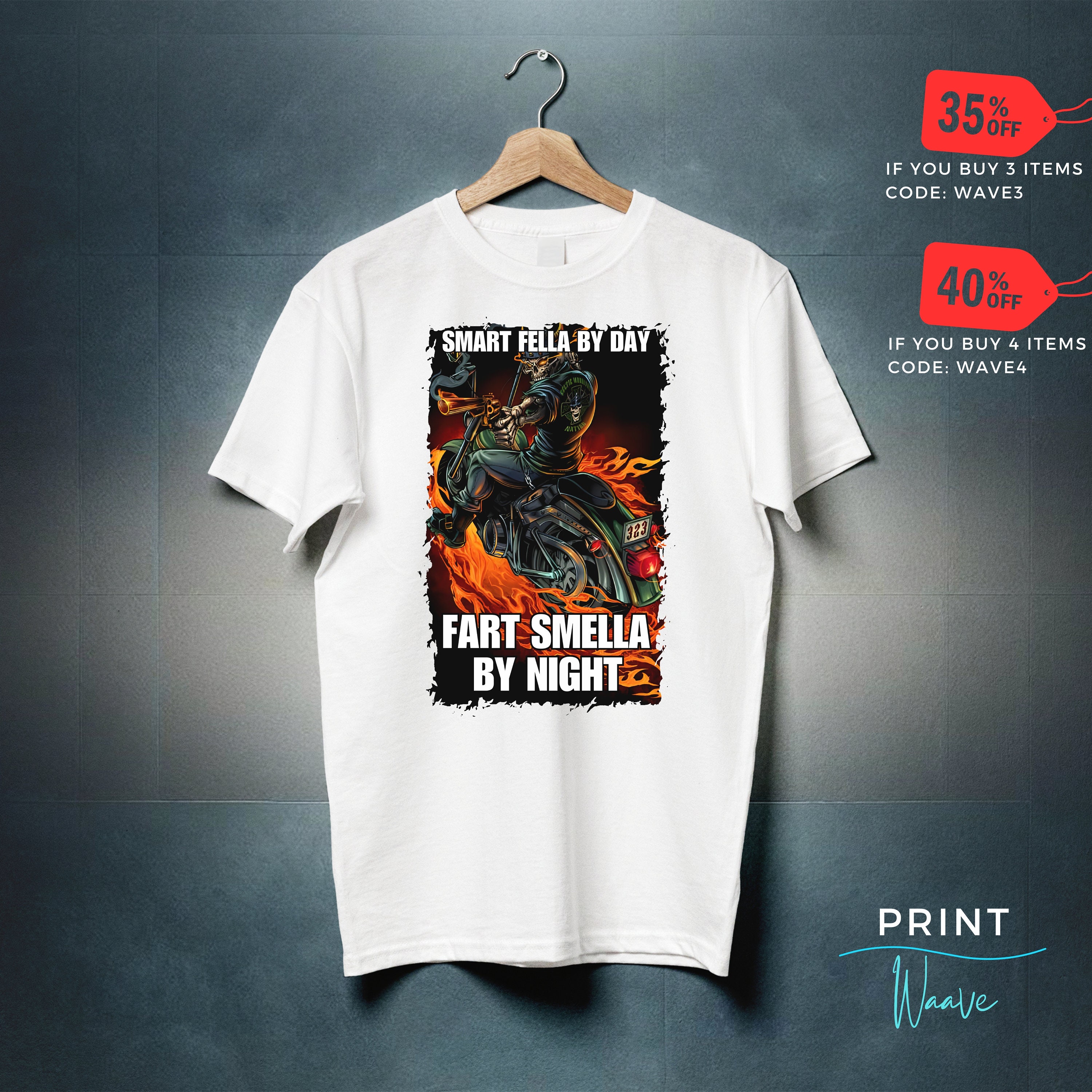 Evil Skeleton Shirt Meme, Smart Fella Fart Smella, Offensive Gifts ...