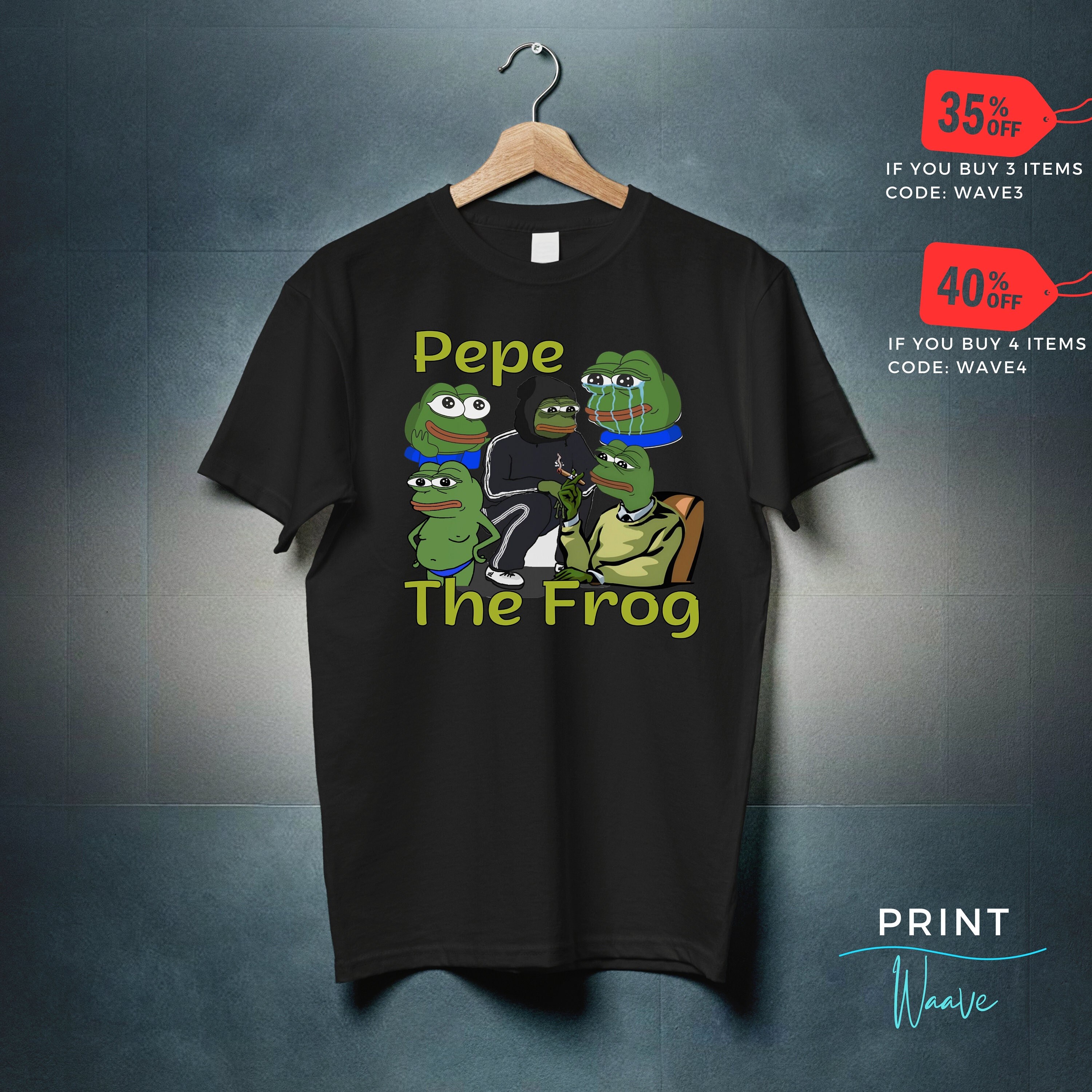 Pepe the Frog T-shirt, Internet Dank Stupid Meme Shirt, Funny Parody ...