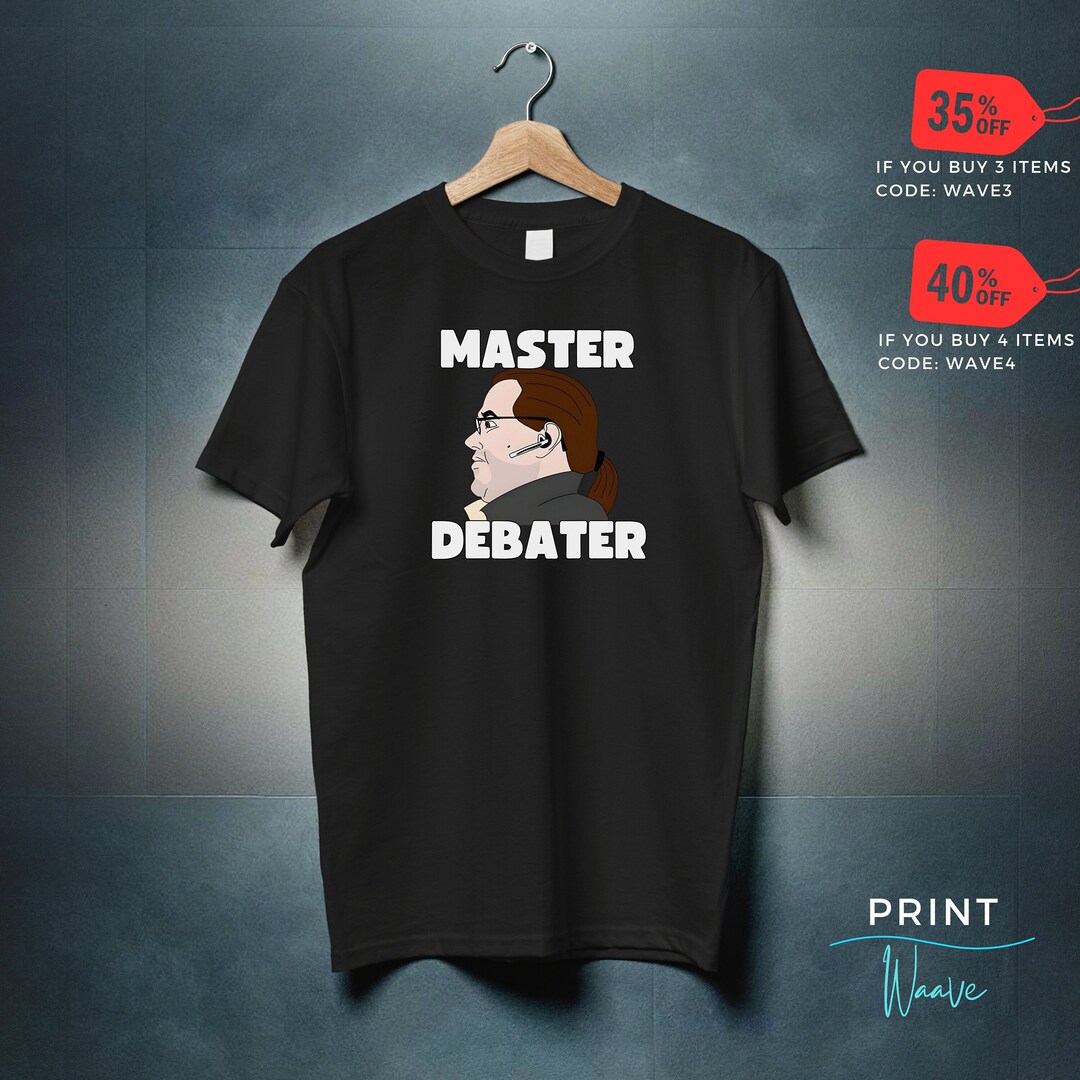 Master Debater Ponytail Guy Meme Funny Shirt, Both Guy I Reject the ...