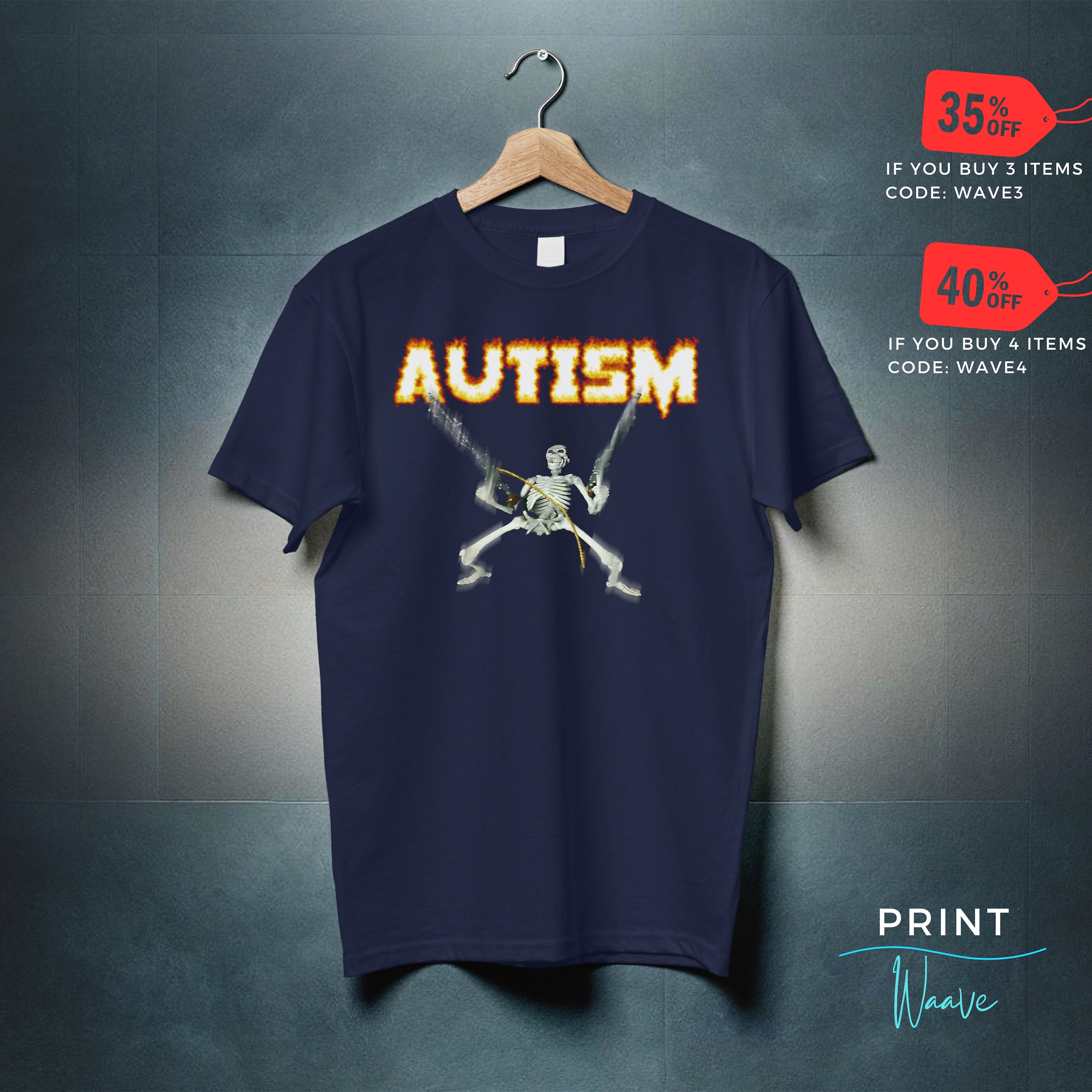 Autistic Funny Skeleton Shirt Hard Badass Skeleton Meme - Etsy